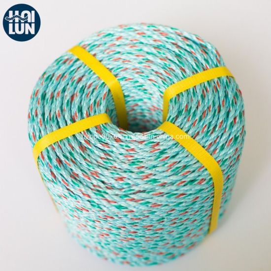 Blue or Green Color 3 Strand Twisted PP/PE Rope for Fishing - Buy ...