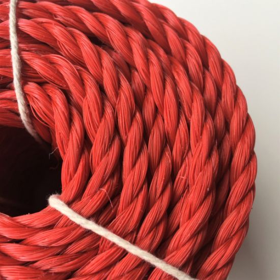 Red 6mmx20m Heavy Duty Twisted Polypropylene Rope Floating PP Rope Boat ...